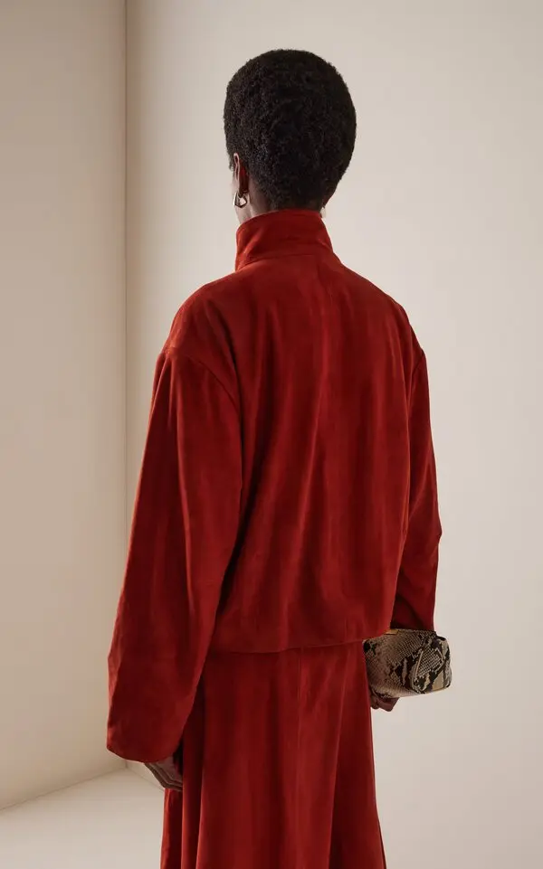 ST. AGNI Exclusive Suede Cocoon Jacket