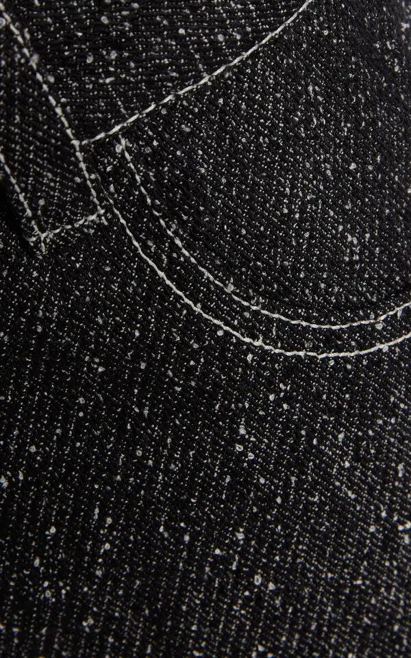 COURREGES Denim Tweed Pencil Skirt