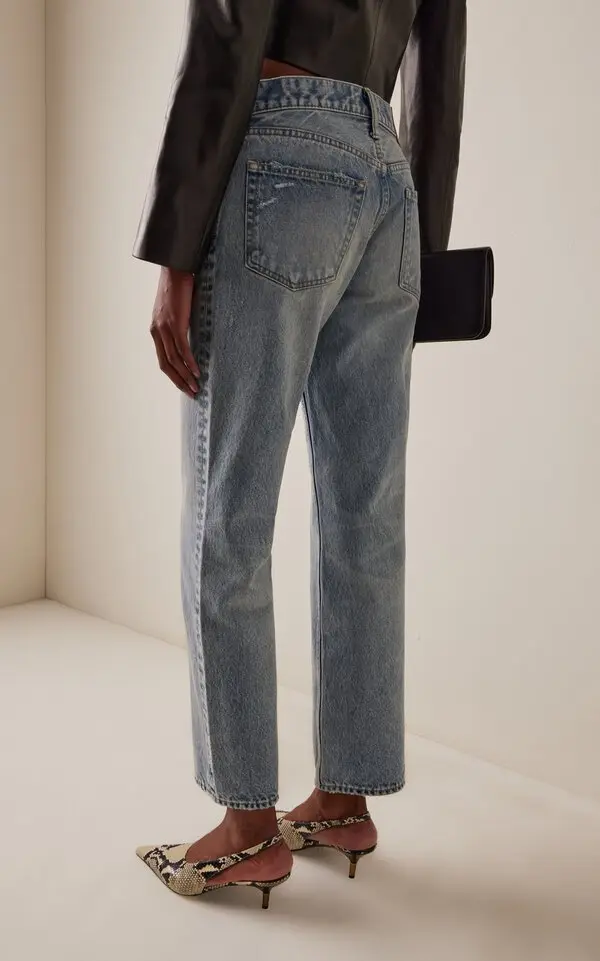 Moussy Vintage Albany Rigid Low-rise Straight-leg Jeans