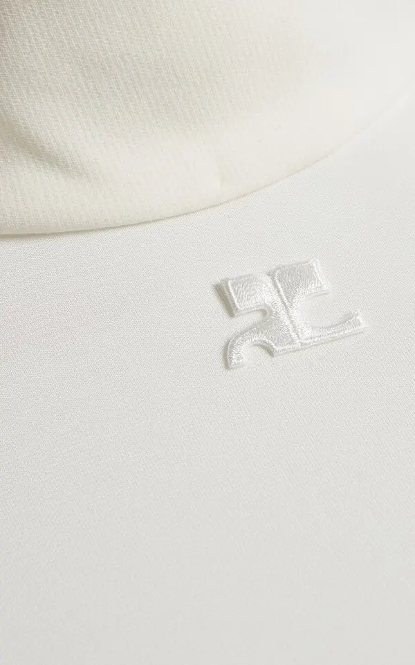 COURREGES Mockneck Jersey Bodysuit