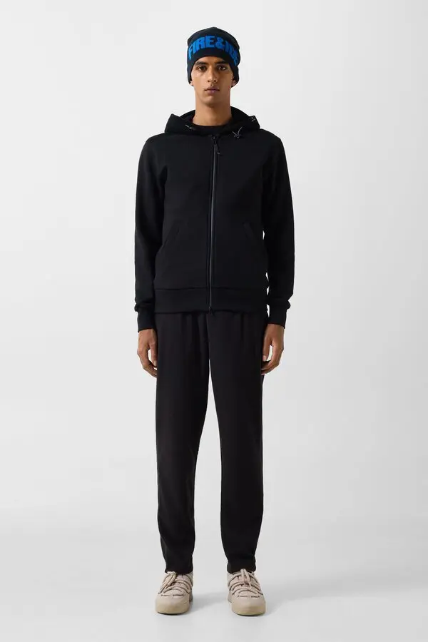 Bogner Kano Cotton Jersey Jacket With Velour Accents - Black