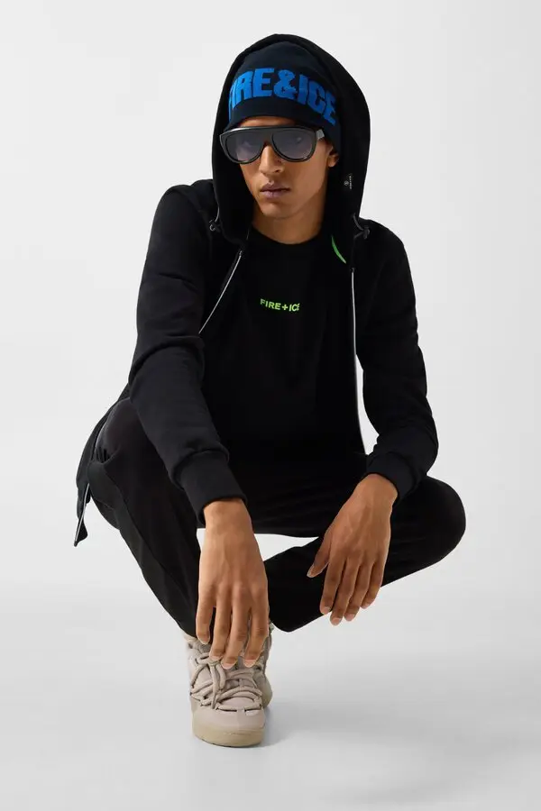 Bogner Kano Cotton Jersey Jacket With Velour Accents - Black