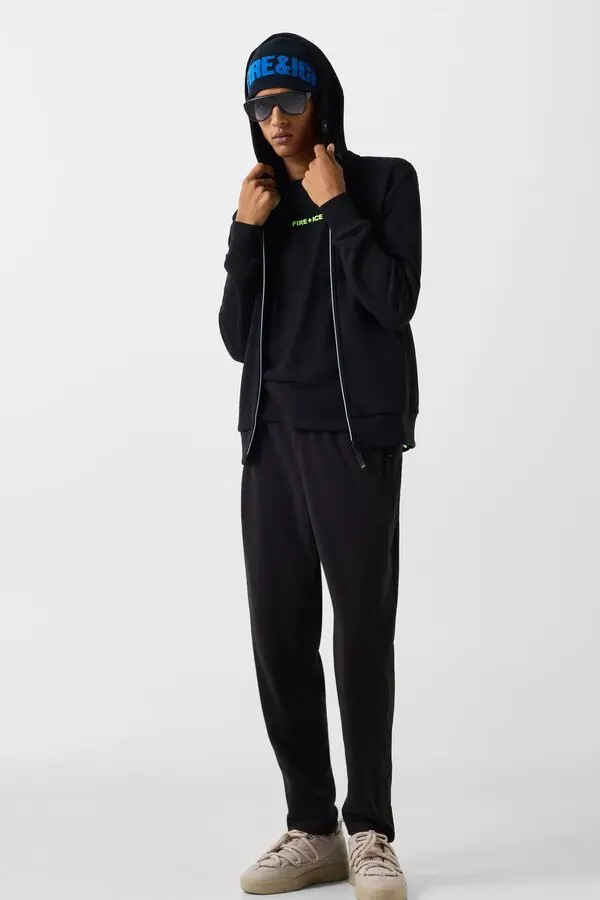 Bogner Kano Cotton Jersey Jacket With Velour Accents - Black