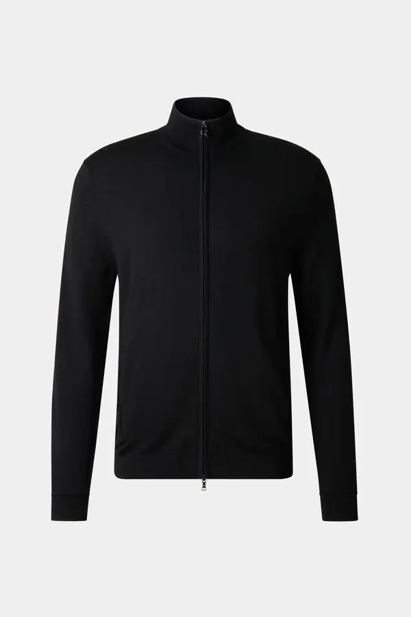 Bogner Oscar Virgin Wool Knit Jacket - Black