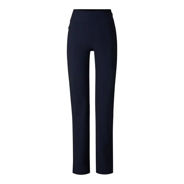 Bogner Slim Fit High-waisted Functional Pants With Side Zipper - Navy
