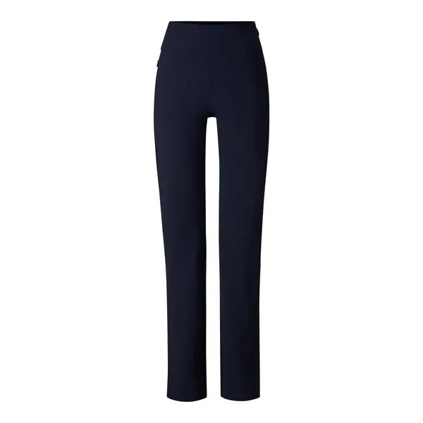 Bogner Slim Fit High-waisted Functional Pants With Side Zipper - Navy