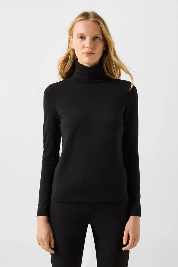 Bogner Katinka Long-sleeve Turtleneck Top - Black