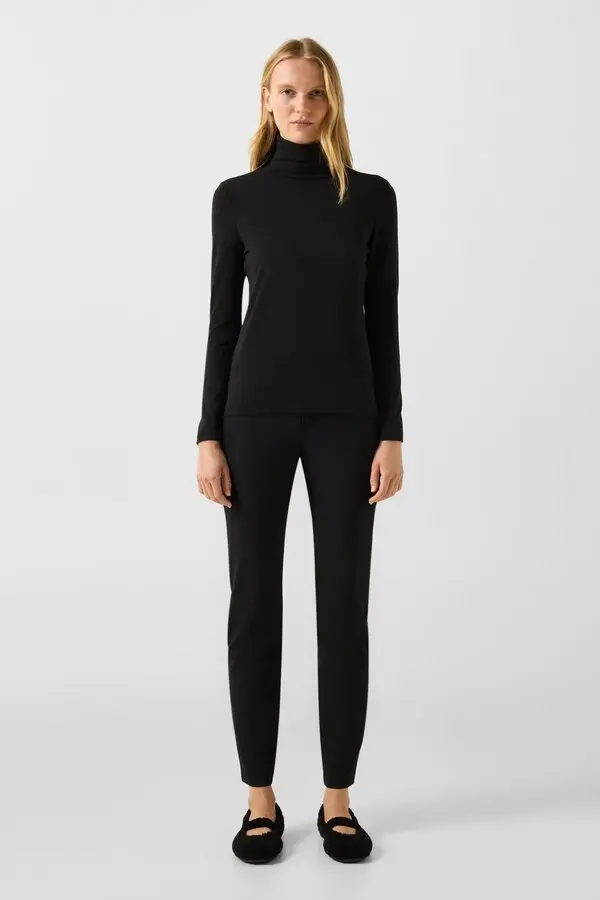 Bogner Katinka Long-sleeve Turtleneck Top - Black