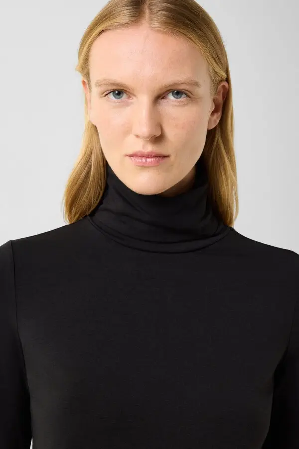 Bogner Katinka Long-sleeve Turtleneck Top - Black