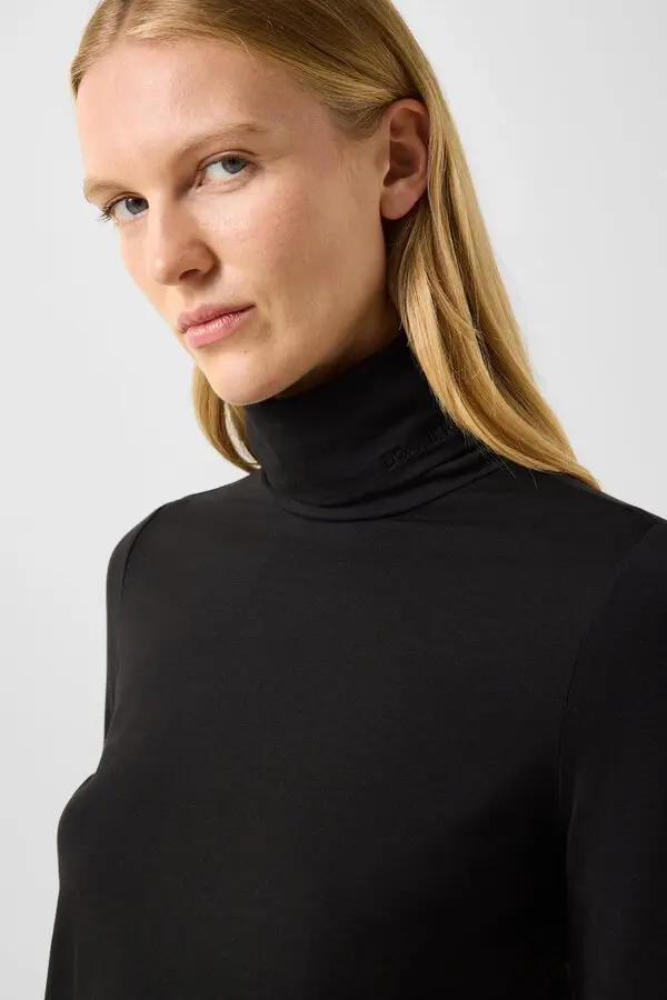 Bogner Katinka Long-sleeve Turtleneck Top - Black