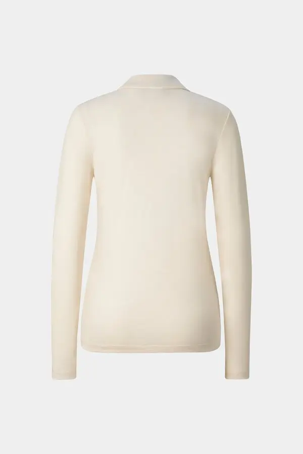 Bogner Whoopy Long-sleeve Polo Top In Merino Wool