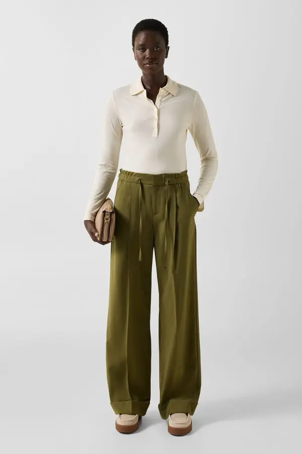 Bogner Whoopy Long-sleeve Polo Top In Merino Wool