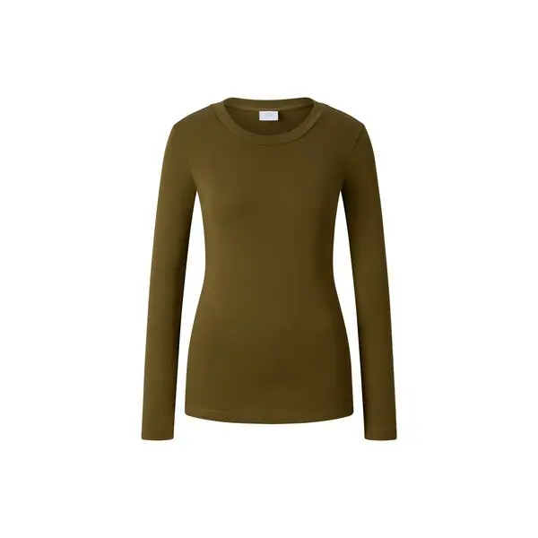 Bogner Nikini Cotton Long-sleeve Shirt - Olive