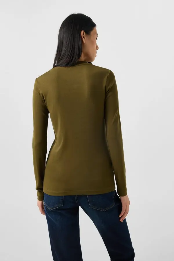 Bogner Nikini Cotton Long-sleeve Shirt - Olive