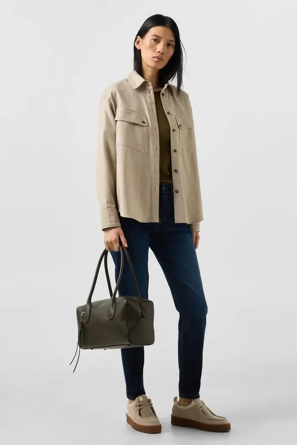 Bogner Nikini Cotton Long-sleeve Shirt - Olive