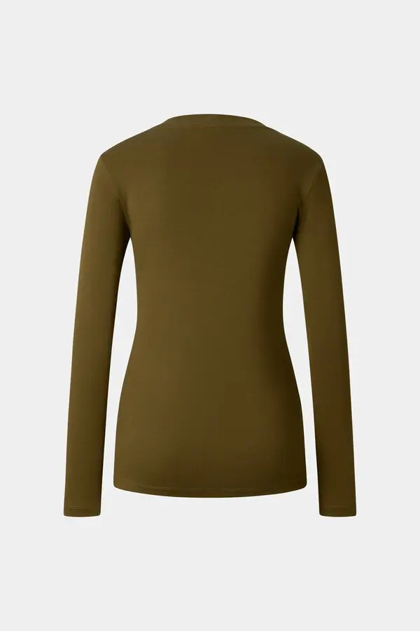 Bogner Nikini Cotton Long-sleeve Shirt - Olive