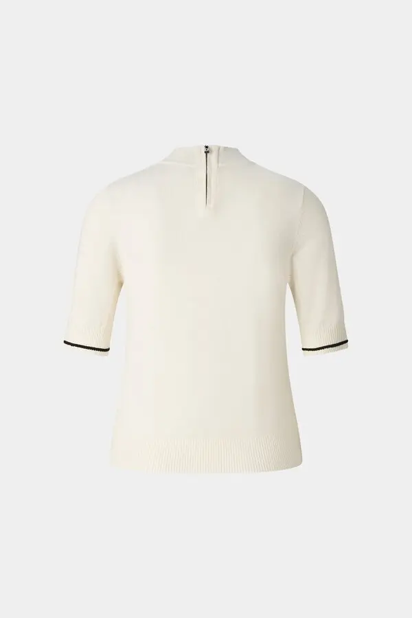 Bogner Antonia Virgin Wool And Silk Knit Shirt