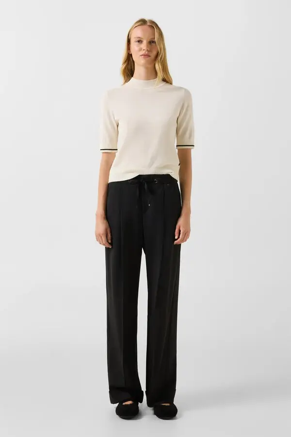 Bogner Antonia Virgin Wool And Silk Knit Shirt