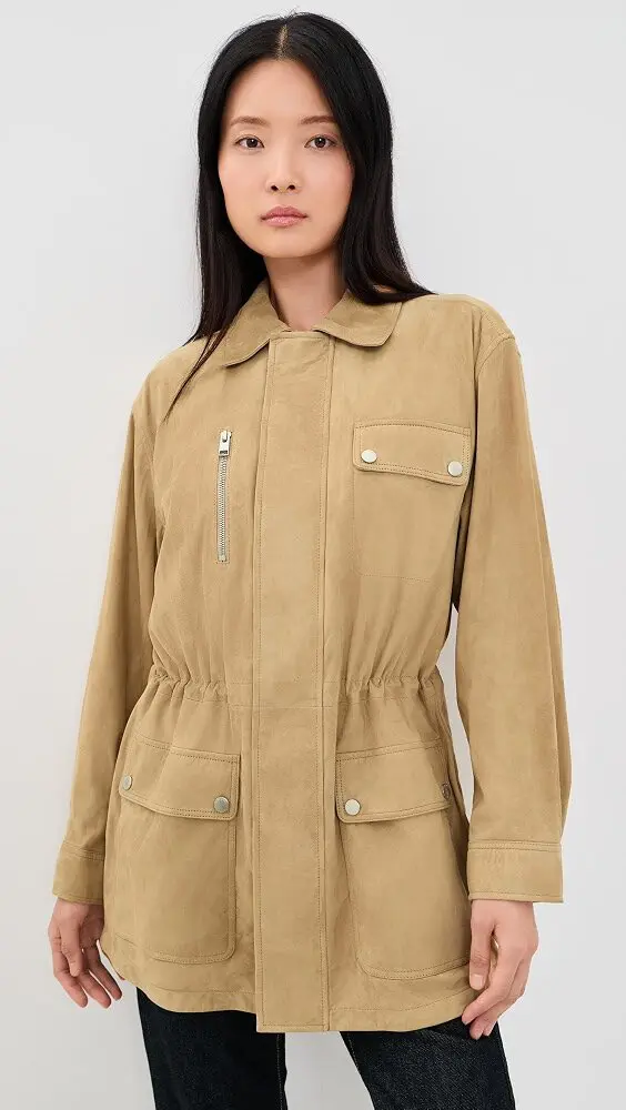 FRAME The Suede Safari Jacket