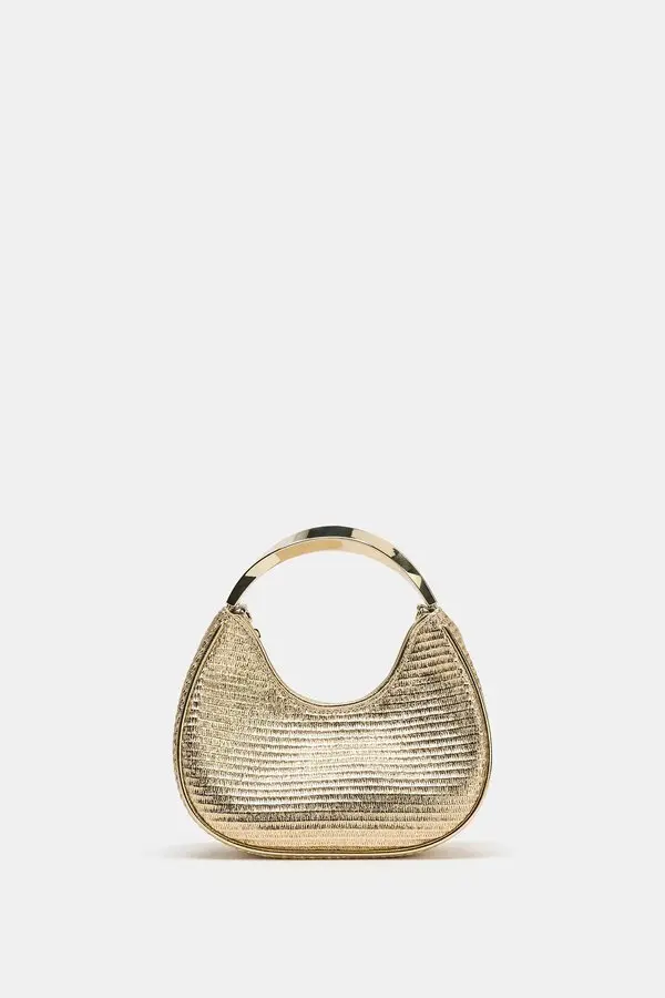 Zara Bag With Metallic Hand Detail