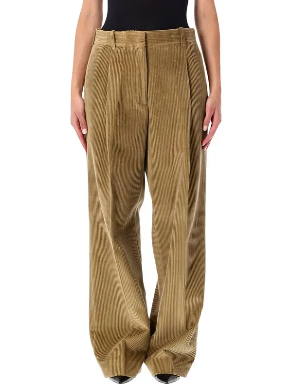 RÓHE Corduroy Pleated Trousers