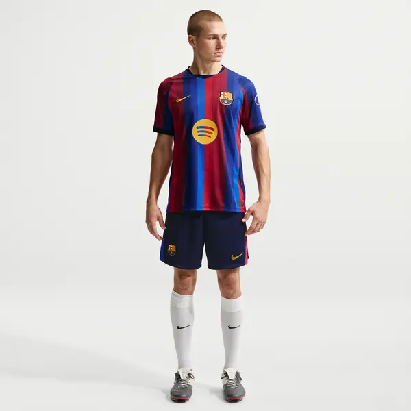 Nike Fc Barcelona 2026/27 Stadium Home Soccer Replica Shorts - Blue