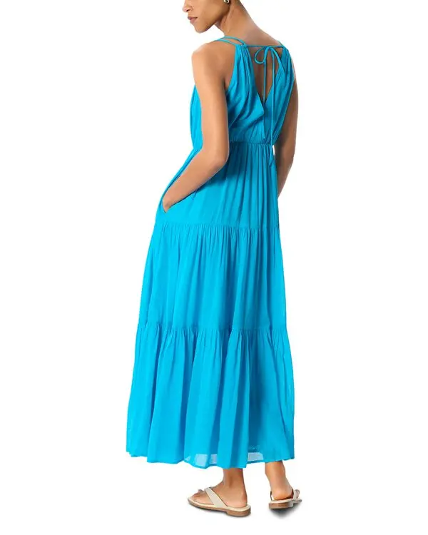 Whistles Petite Cotton Tiered Maxi Dress