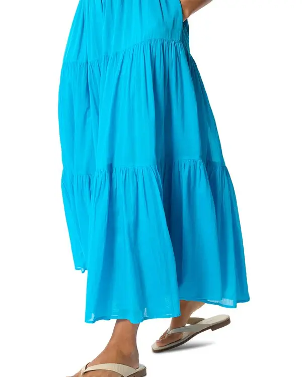 Whistles Petite Cotton Tiered Maxi Dress