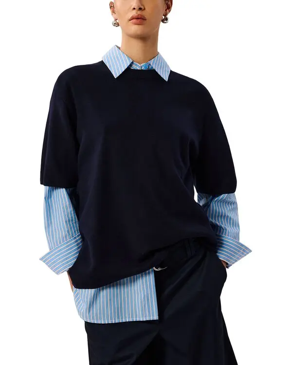 Whistles Fine Knit Tee