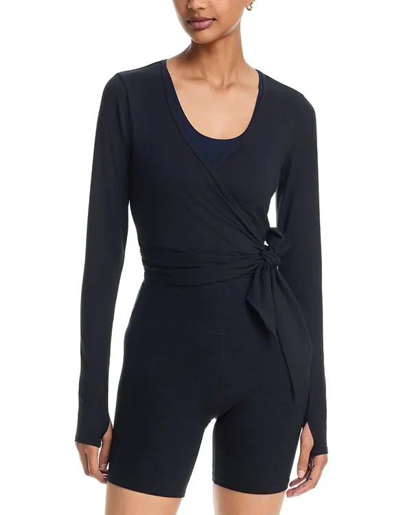 Splits59 Bella Airweight Lite Wrap Top - Black