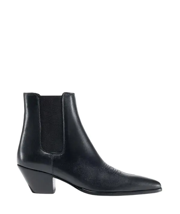 NILI LOTAN Joplin Western-inspired Leather Ankle Boots