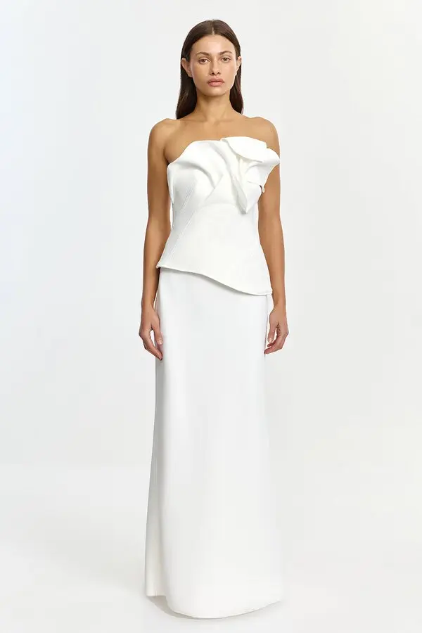 Acler Esher Maxi Dress - Ivory
