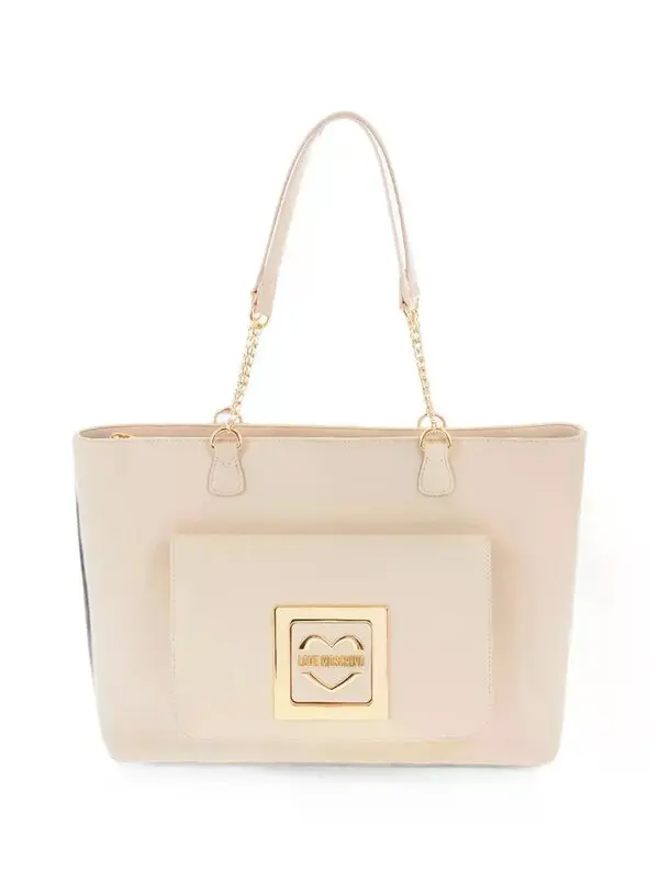 Moschino Logo-plaque Chain-link Shoulder Bag