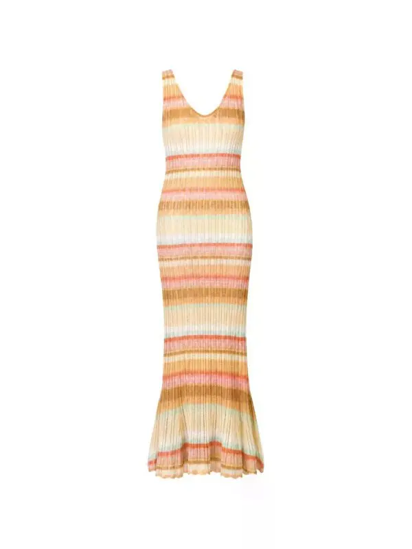 Cinq À Sept Edie Space-dyed Maxi Dress - Orange