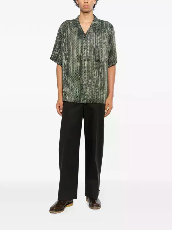 ZIGGY CHEN Printed Shirt - Green