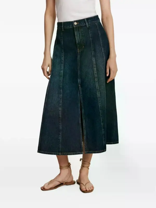 Veronica Beard Nasreen Panelled Midi Skirt - Blue