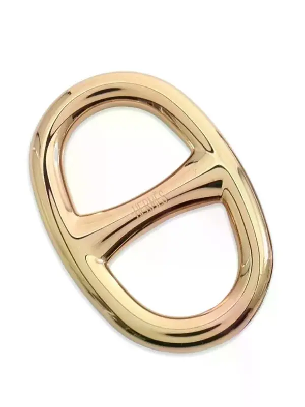 Hermès Tone Chaîne D'ancre Scarf Ring - Gold