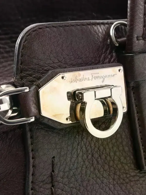 FERRAGAMO Gancini Tote Bag - Brown