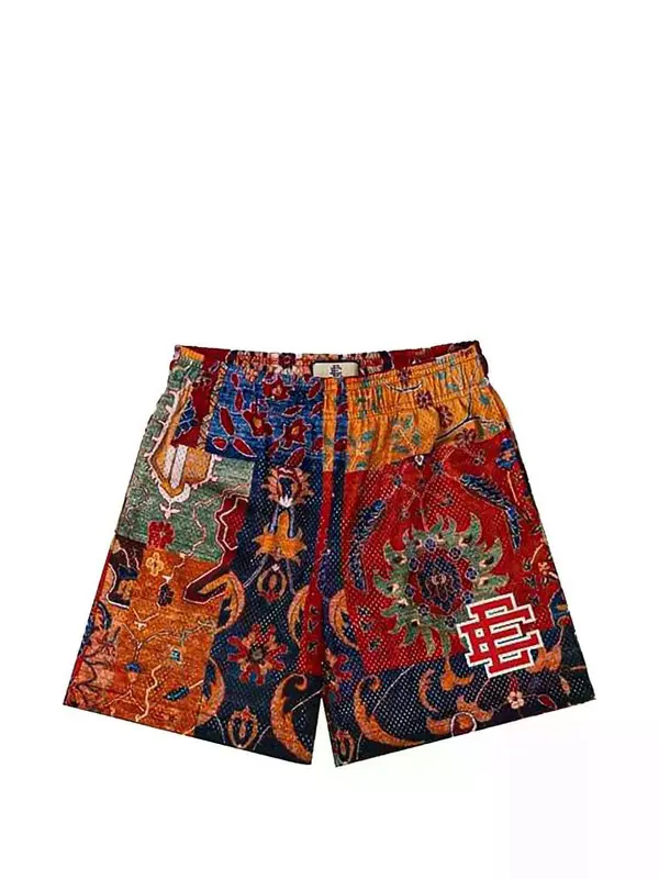ERIC EMANUEL Patchwork Shorts - Red