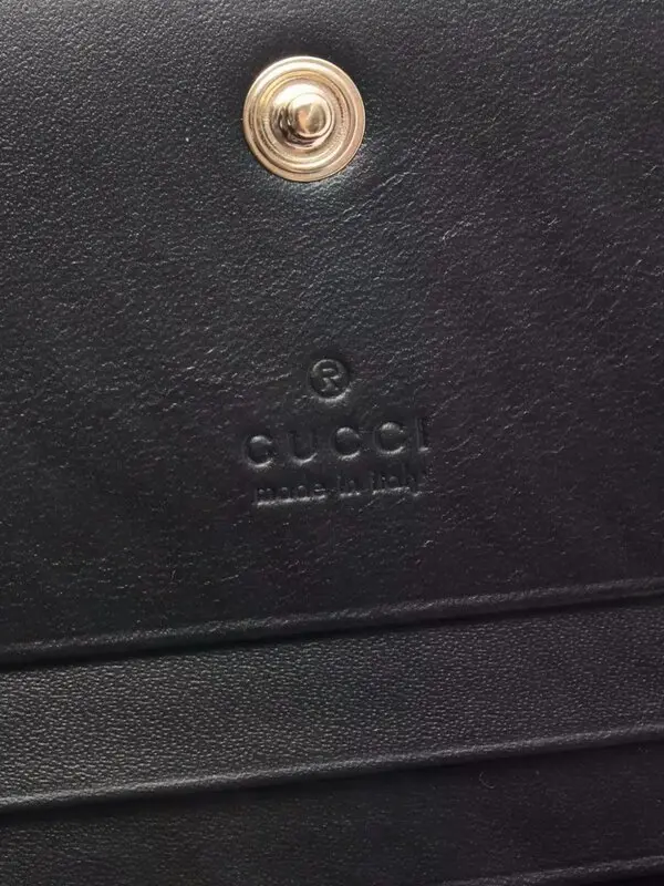 Gucci 2010s Guccissima Bow Bi-fold Wallet