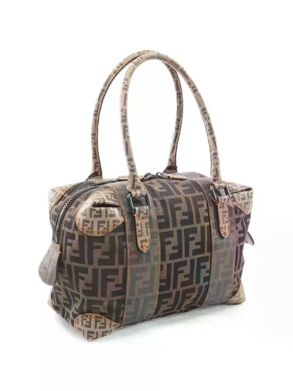 Fendi 2000s Zucca Handbag - Brown