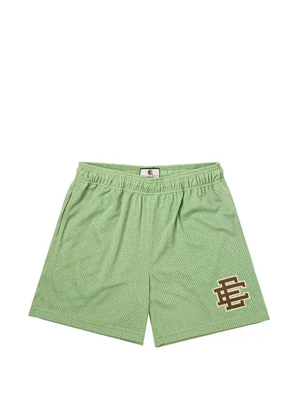 ERIC EMANUEL Logo-print Mesh Shorts - Green