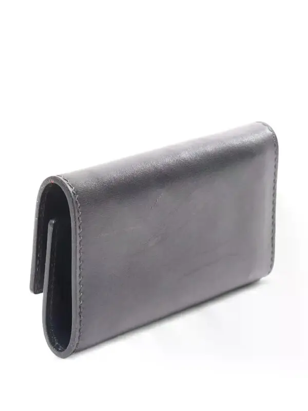 Hermès Calf Leather Key Case With Silver-tone Hardware