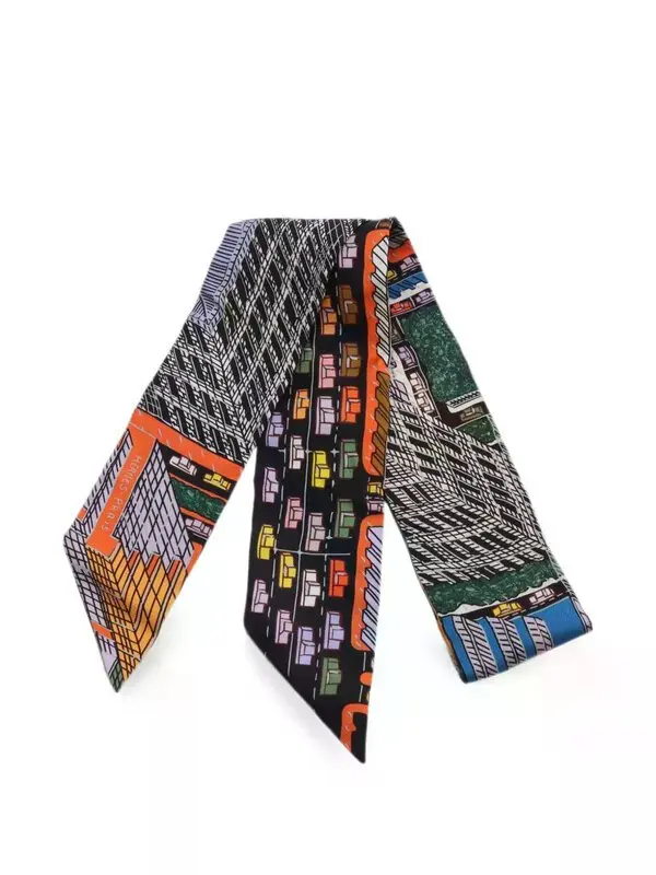 Hermès 2010s Pantin City Twilly Scarf