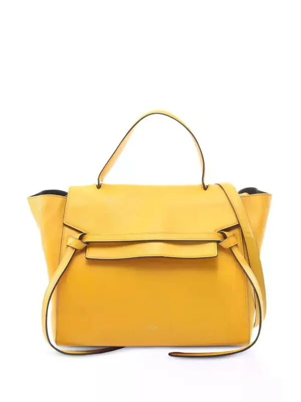 Celine 2000s Mini Belt Tote Bag - Yellow