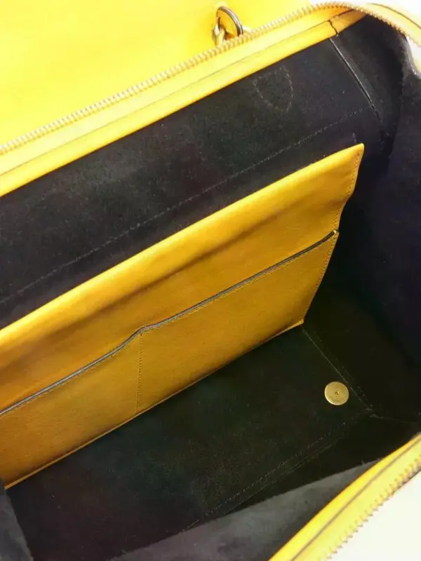 Celine 2000s Mini Belt Tote Bag - Yellow