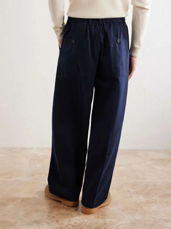 Studio Nicholson Cotton Straight-leg Trousers
