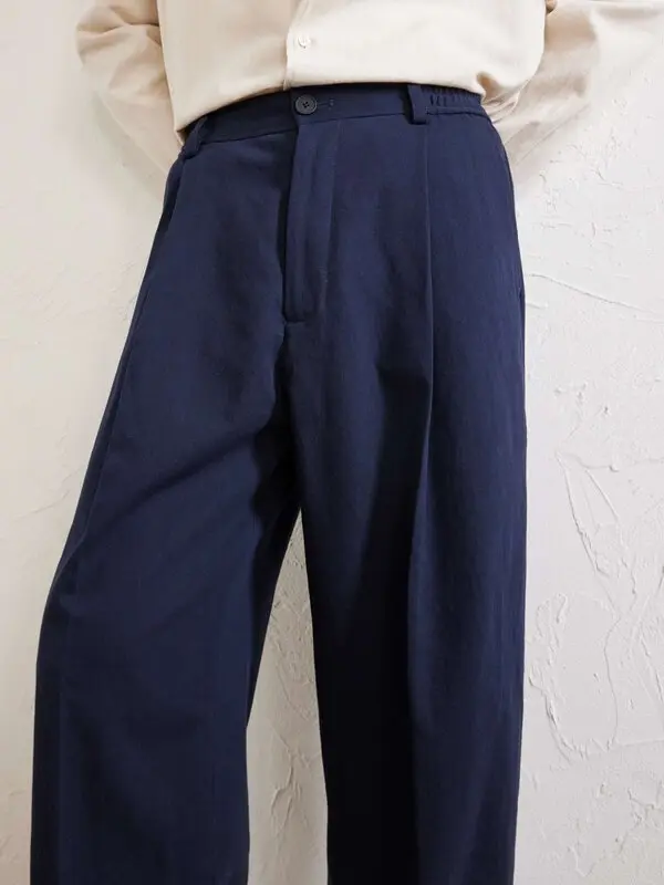 Studio Nicholson Cotton Straight-leg Trousers