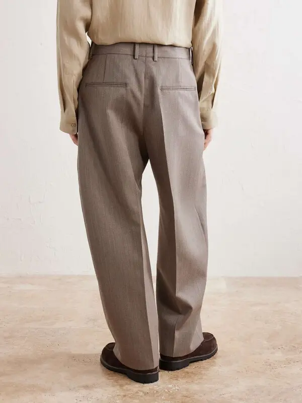 Studio Nicholson Fume Tapered Wool Suit Trousers