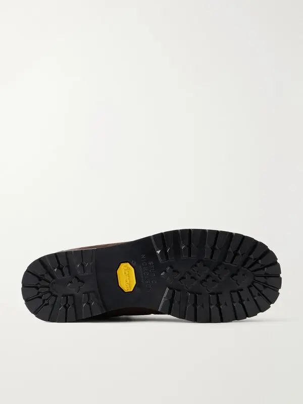 Studio Nicholson Suede Lace-up Boat Shoes